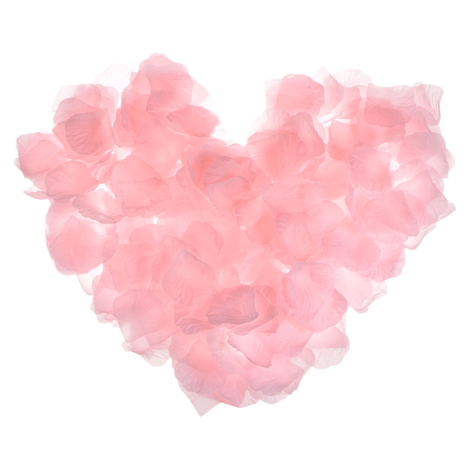 Silk Artificial Flower Petals, Light Pink Faux Flowers 2x2 Inch Pack of ...
