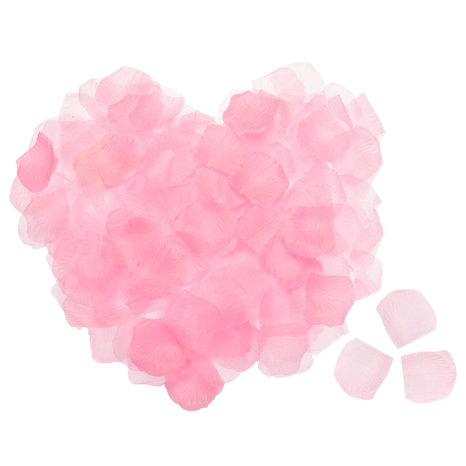 Silk Artificial Flower Rose Petals, Light Pink Faux Flowers 2x2 Inch ...