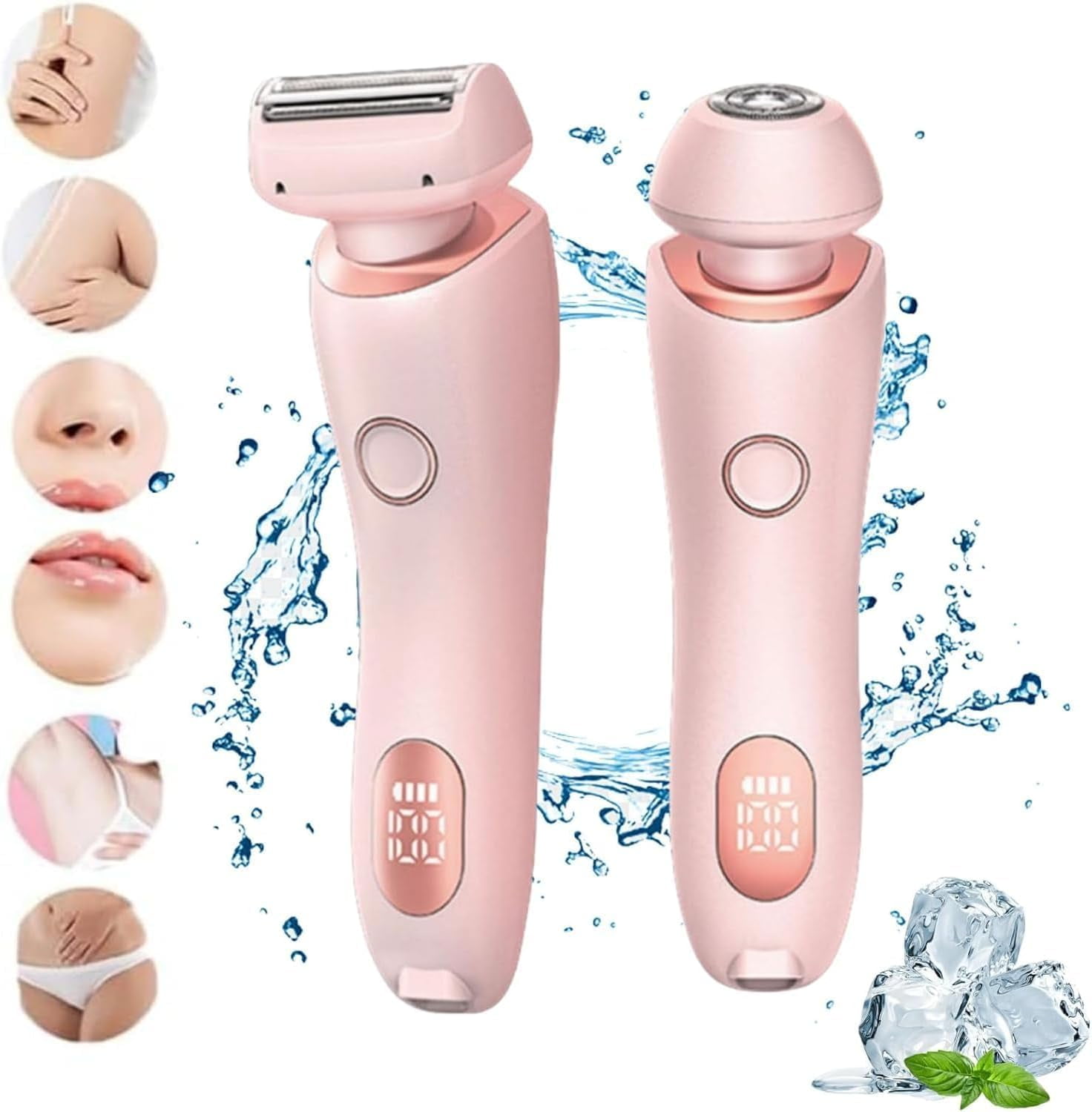Silk Babe Electric Razor, Silkbabe on The Go Lady Shaver, 2 in 1 Electric Lady Shaver ...