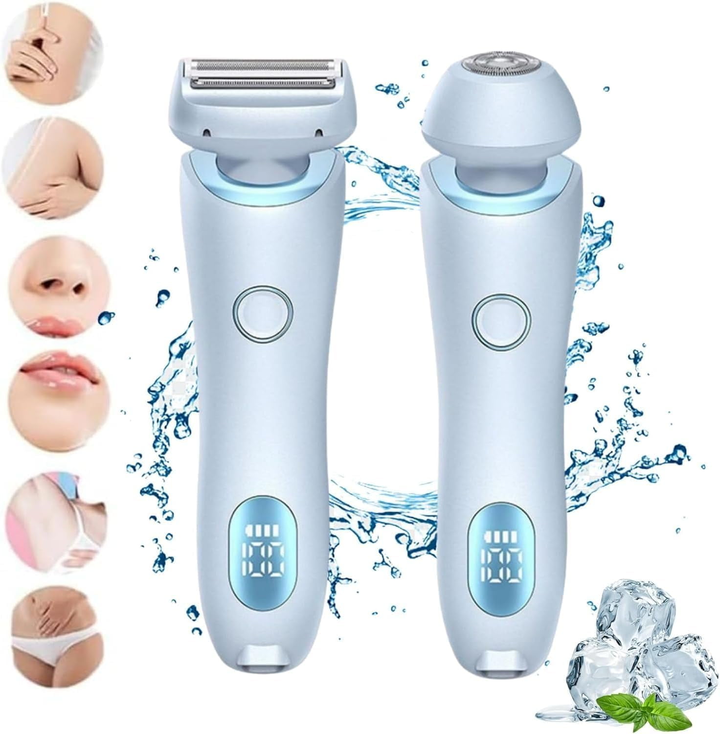 Silk Babe Electric Razor, Silkbabe on The Go Lady Shaver, 2 in 1 Electric Lady Shaver ...