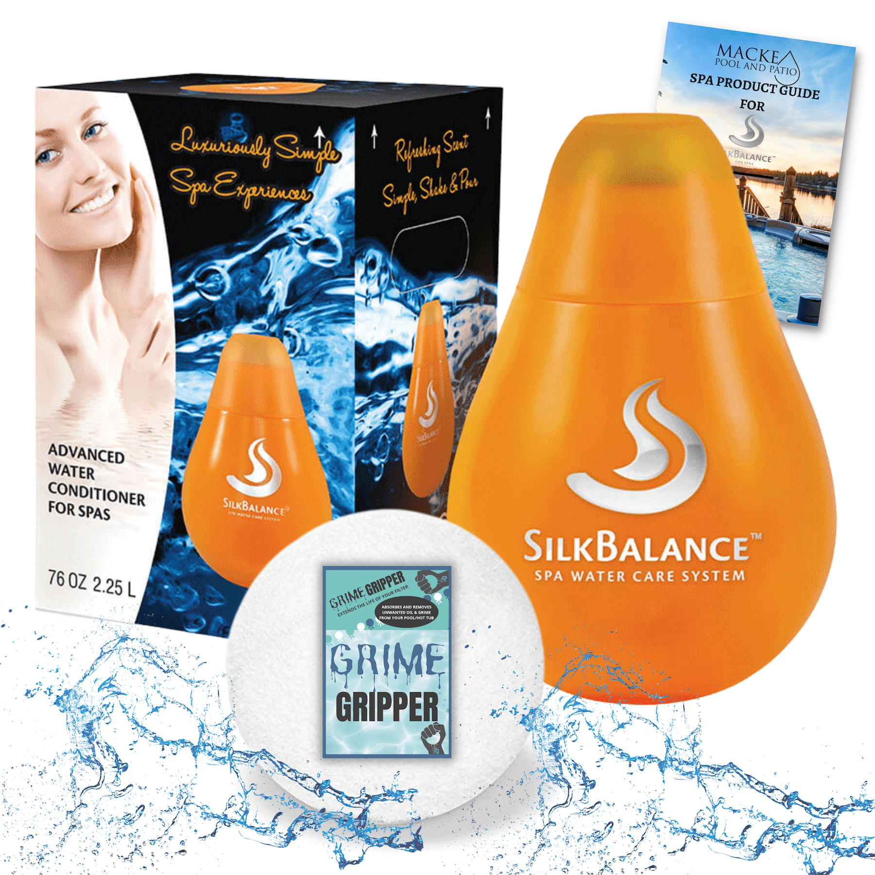Silk Balance Hot Tub Water Care System - 76oz or 38oz, Natural ...
