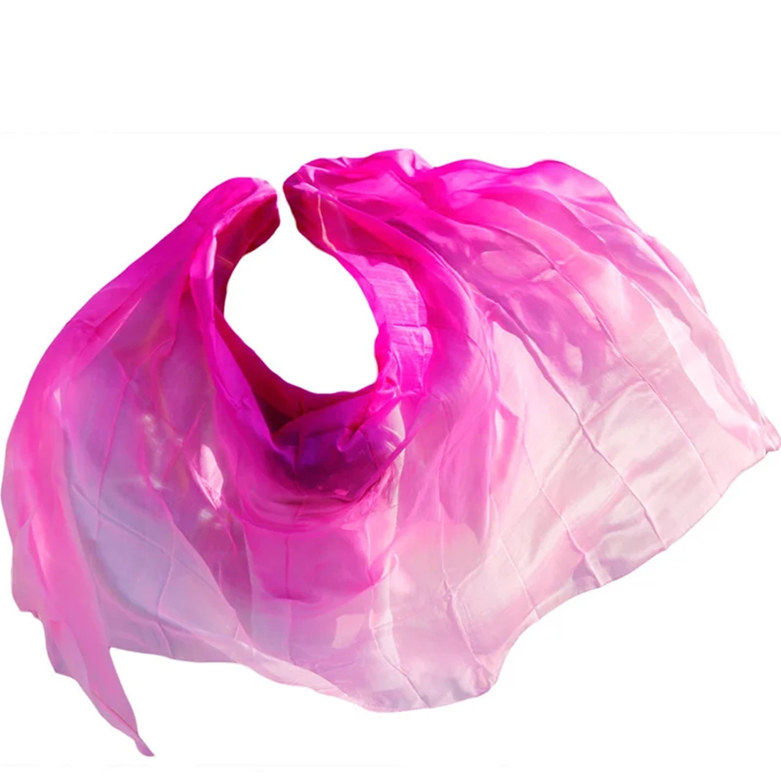 Silk Belly Dance Veil Belly Dance Shawl Scarf Gradient Rose+Pink+Light ...