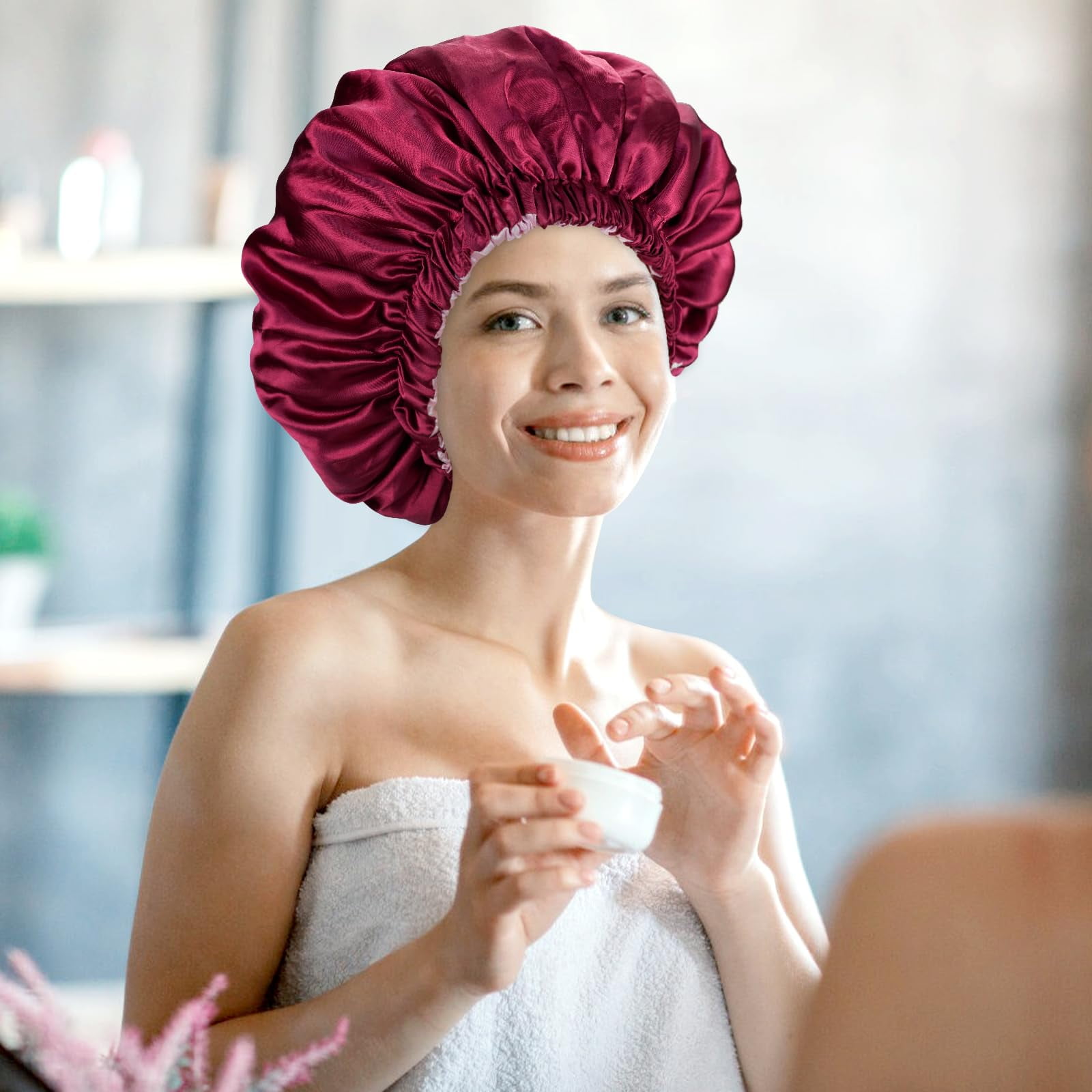 Silk Bonnet for Sleeping Women, Silk Bonnet, Satin Bonnet, Hair Bonnet ...
