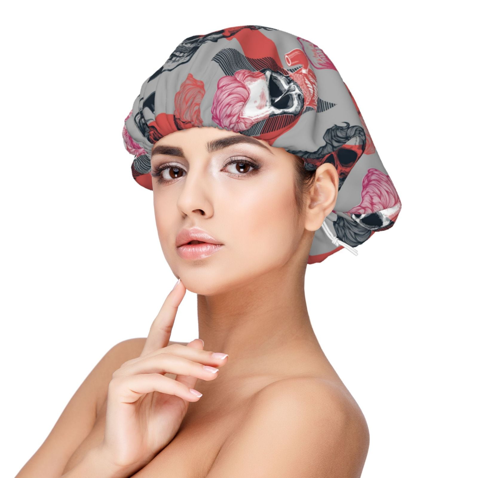 Silk Bonnet for Sleeping Women Men, Artistic Pipe Skull Kawaii ...