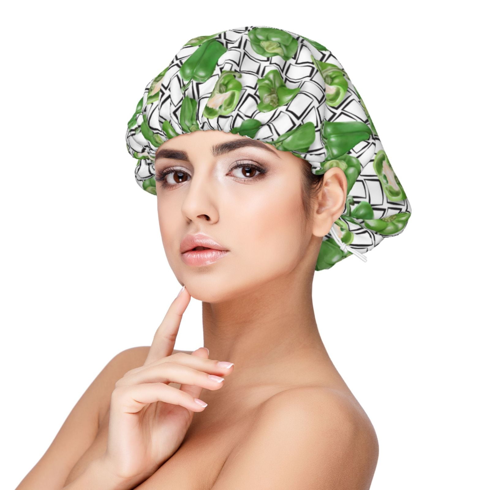 Silk Bonnet for Sleeping Women Men, Bell Pepper Print funny Kawaii ...