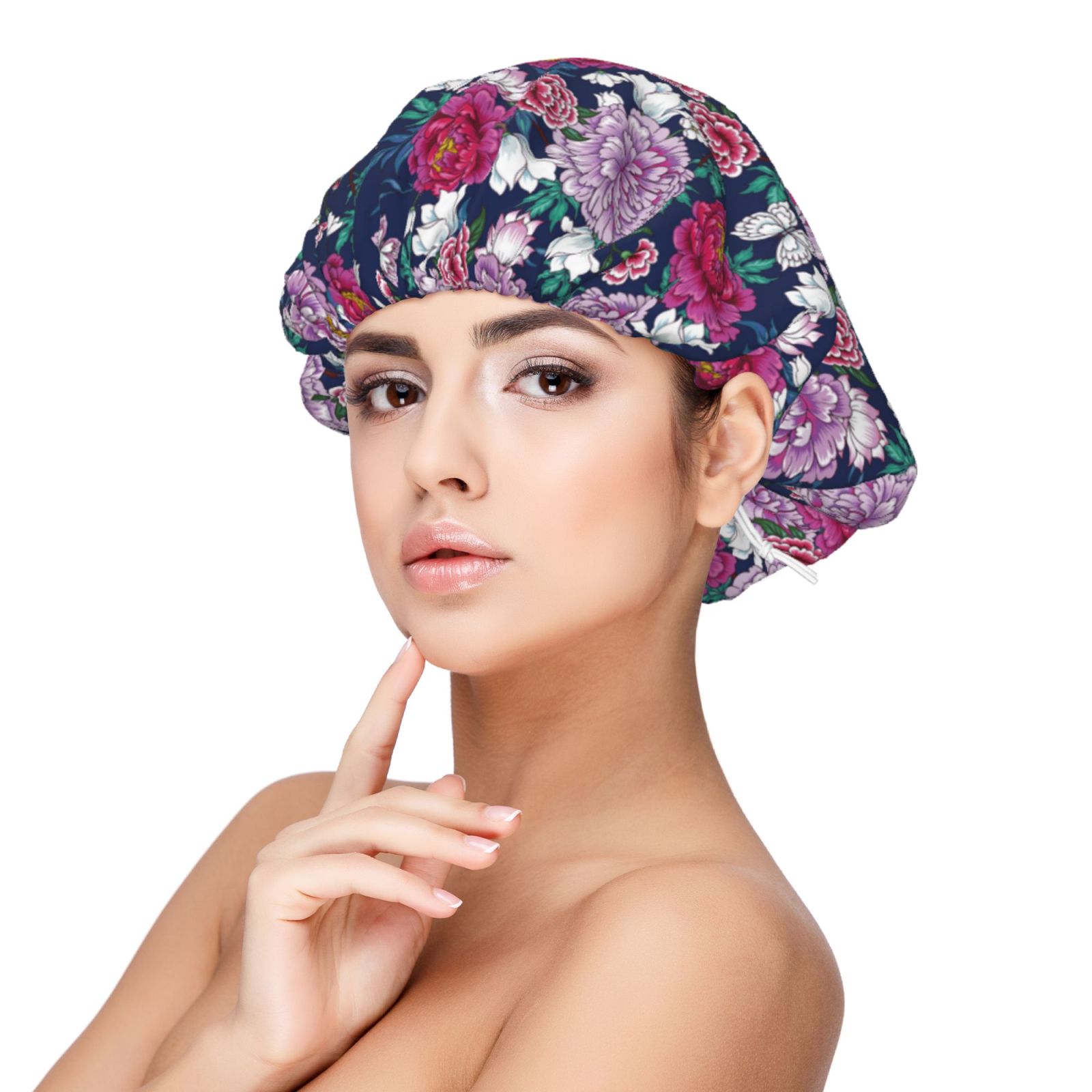Silk Bonnet for Sleeping Women Men, Carnations Flowers Butterfly Kawaii ...