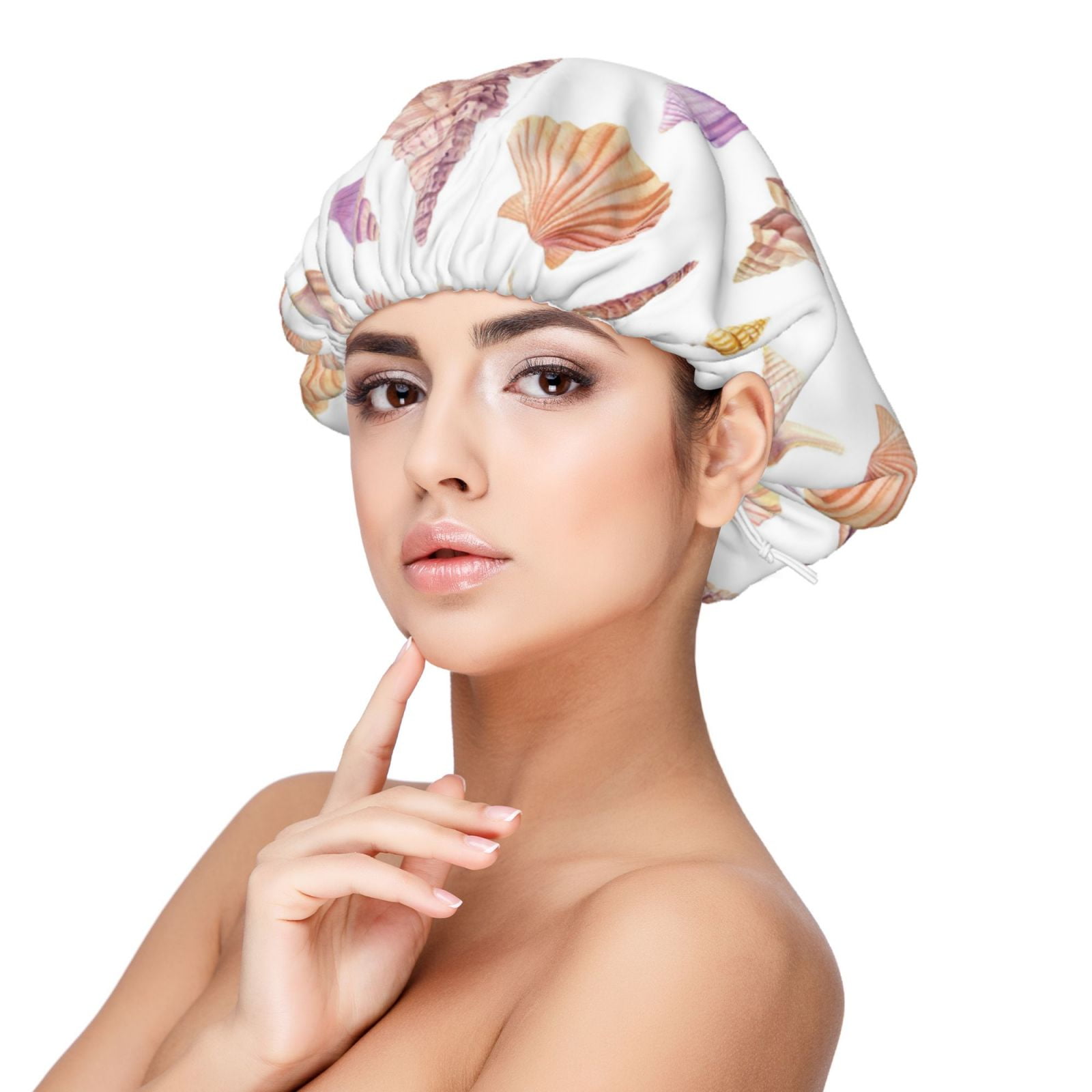 Silk Bonnet for Sleeping Women Men, Conch Shell No.J911 Kawaii ...