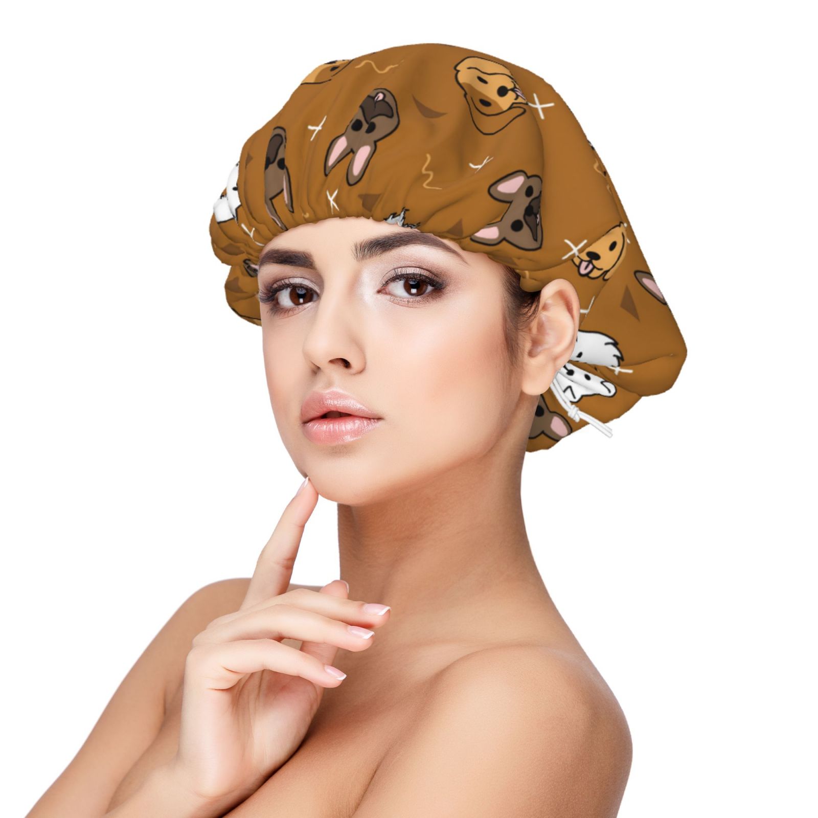 Silk Bonnet for Sleeping Women Men, Cute Dog funny Puppy Kawaii ...
