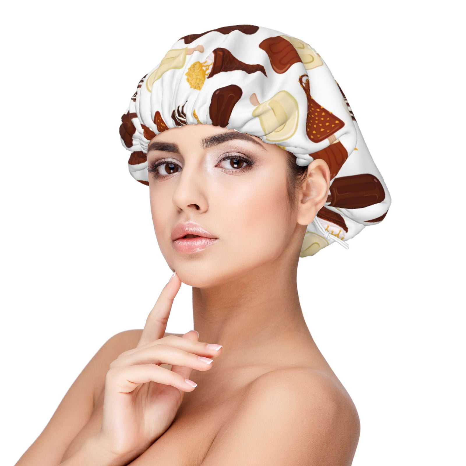 Silk Bonnet for Sleeping Women Men, Ice Cream Popsicle Kawaii ...