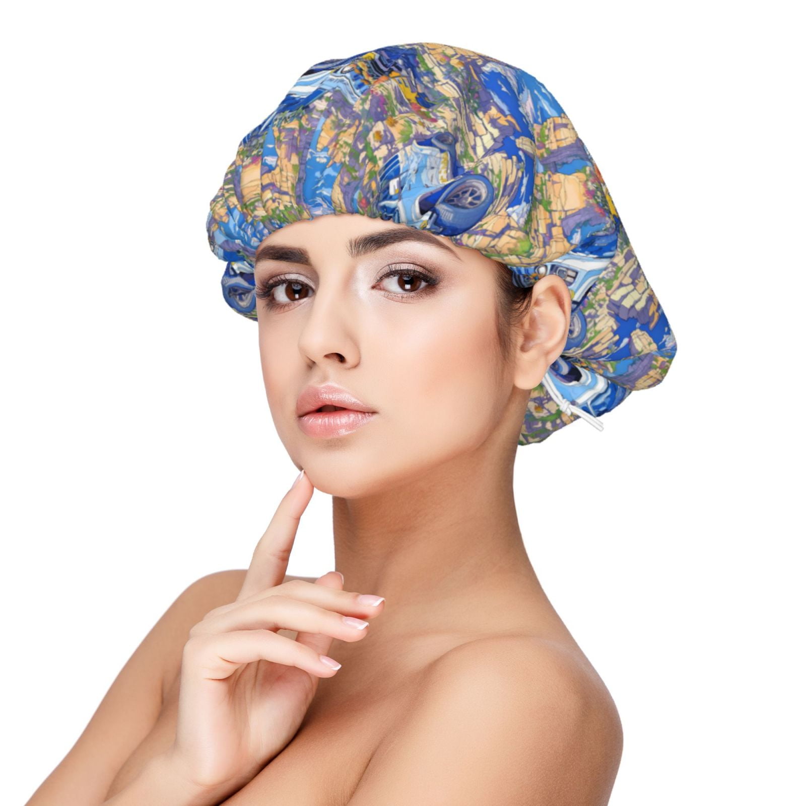 Silk Bonnet for Sleeping Women Men, SUV travel car Kawaii Adjustable ...