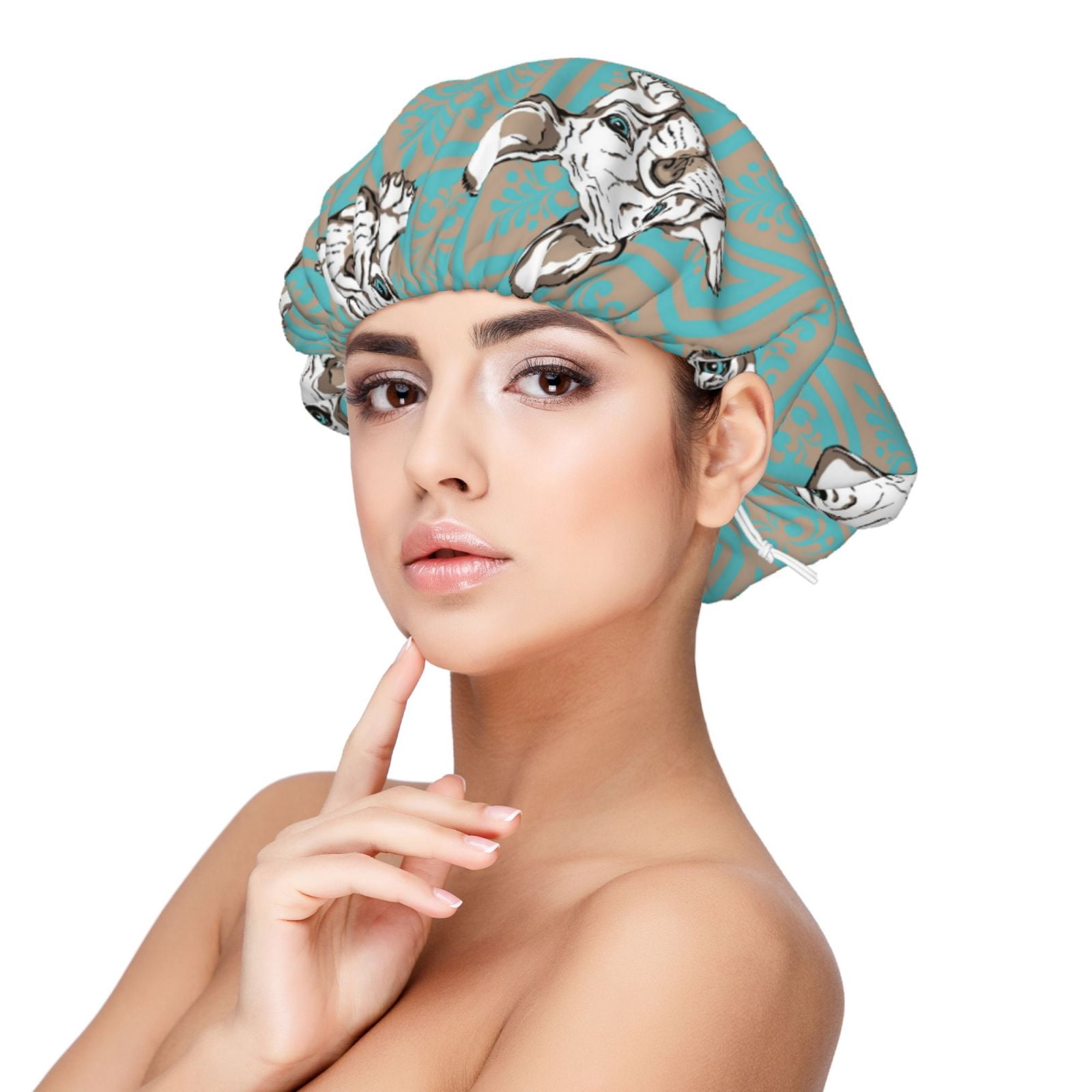 Silk Bonnet for Sleeping Women Men, Vintage Pop Art French Bulldog ...