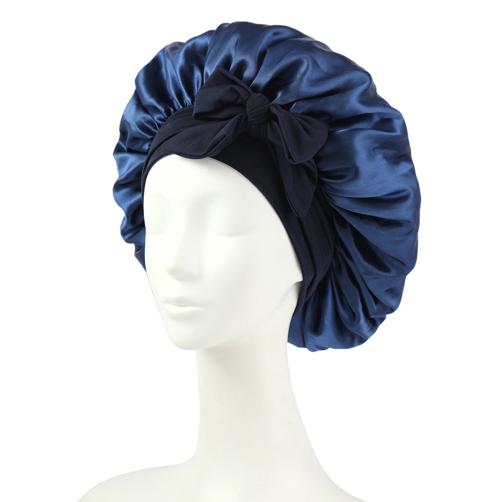 Silk Bonnet for Sleeping Women Satin Bonnet Double Layer Satin Lined ...