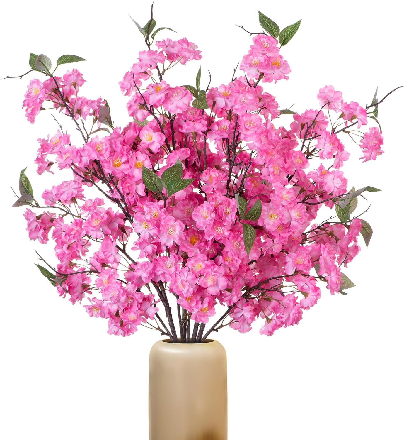 Silk Cherry Blossom Branches, 47in Artificial Cherry Blossom Long Stems ...