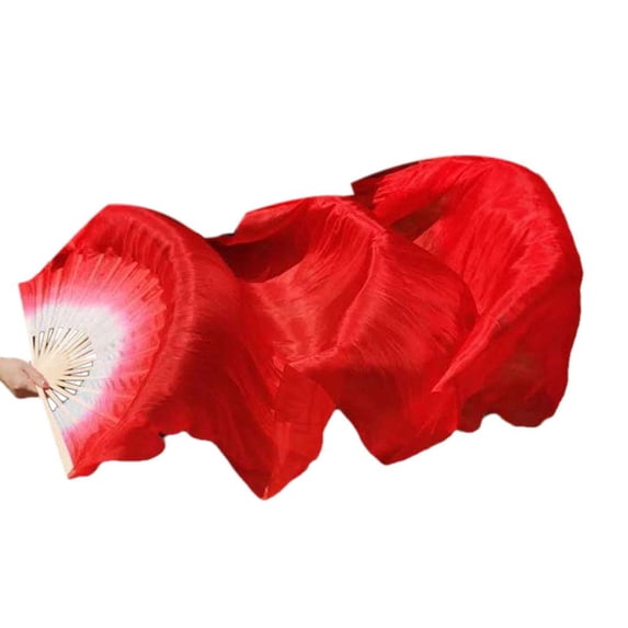 Silk Dance Fan, 47 in Extended Floating Head, Double-Sided Elegant ...