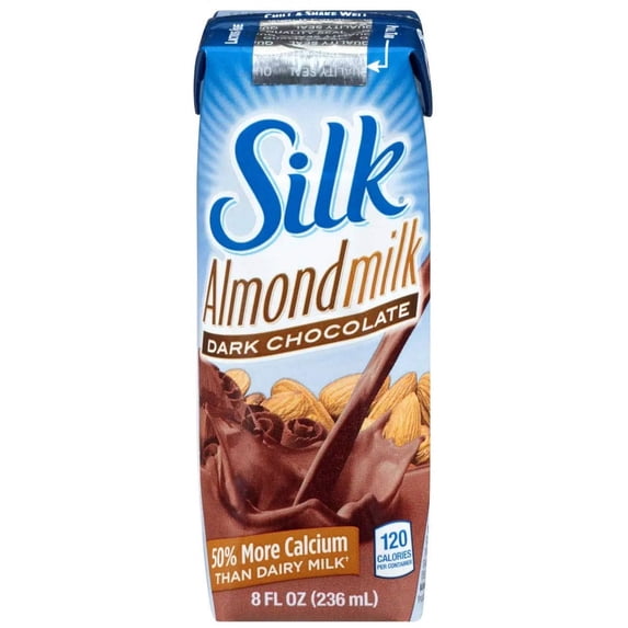 Silk Dark Chocolate Pure Almond Milk, 8 Ounce -- 18 per case - Walmart.com