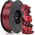 Silk Dual Color black red PLA Filament 1.75mm, Shiny 3D Printer ...