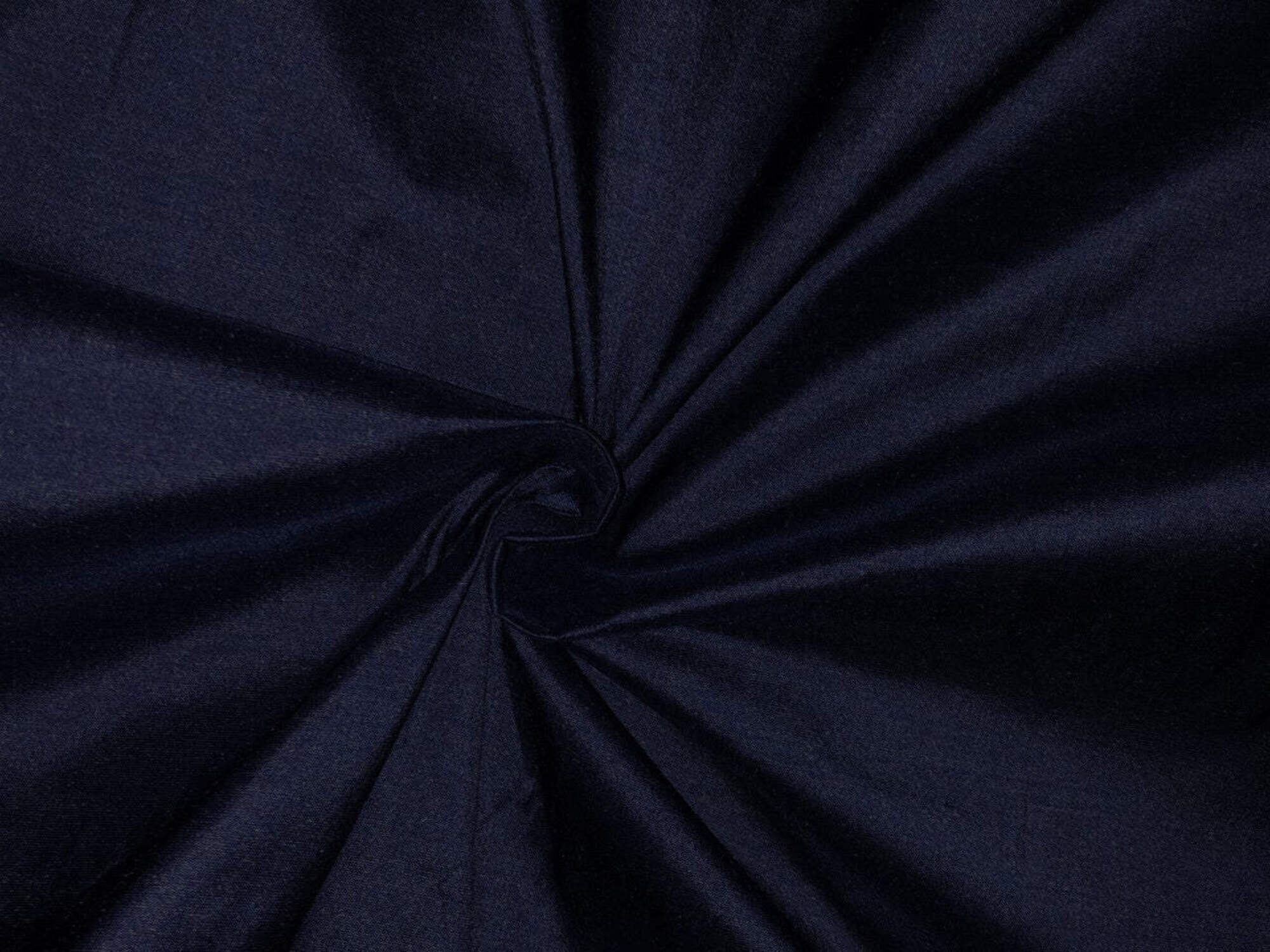 Silk Dupion fabric Dark Midnight Blue color 54" wide DUP404 - Walmart.com