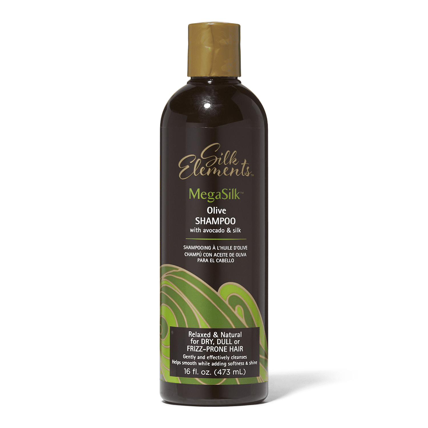 Silk Elements MegaSilk Olive Shampoo for Hair De-Frizz, with Avocado ...