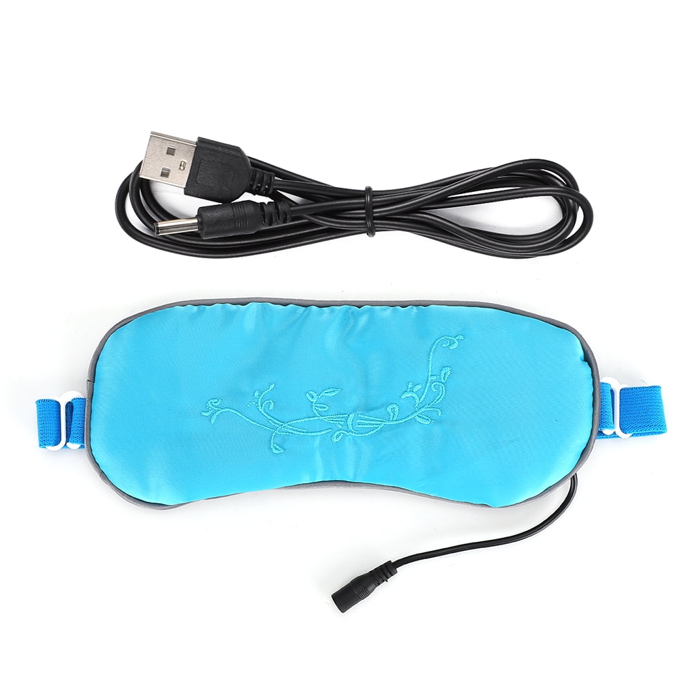 Silk Eye Mask, Natural Flaxseed Heated Eye Mask for Travel and Sleep ...