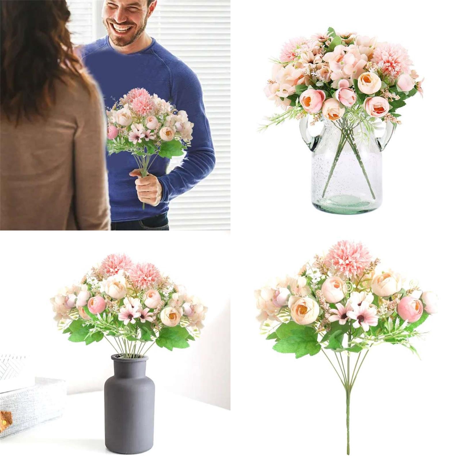 Silk Fall Leaves Garland Fall Table Arrangement Centerpiece Autumn ...