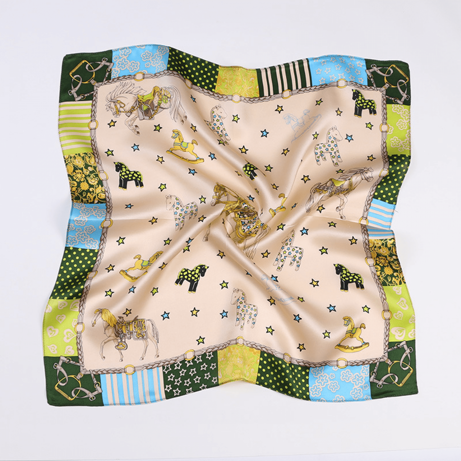 Silk Feeling Head Scarf Fashion Satin Hair Scarf Square Scarves for ...