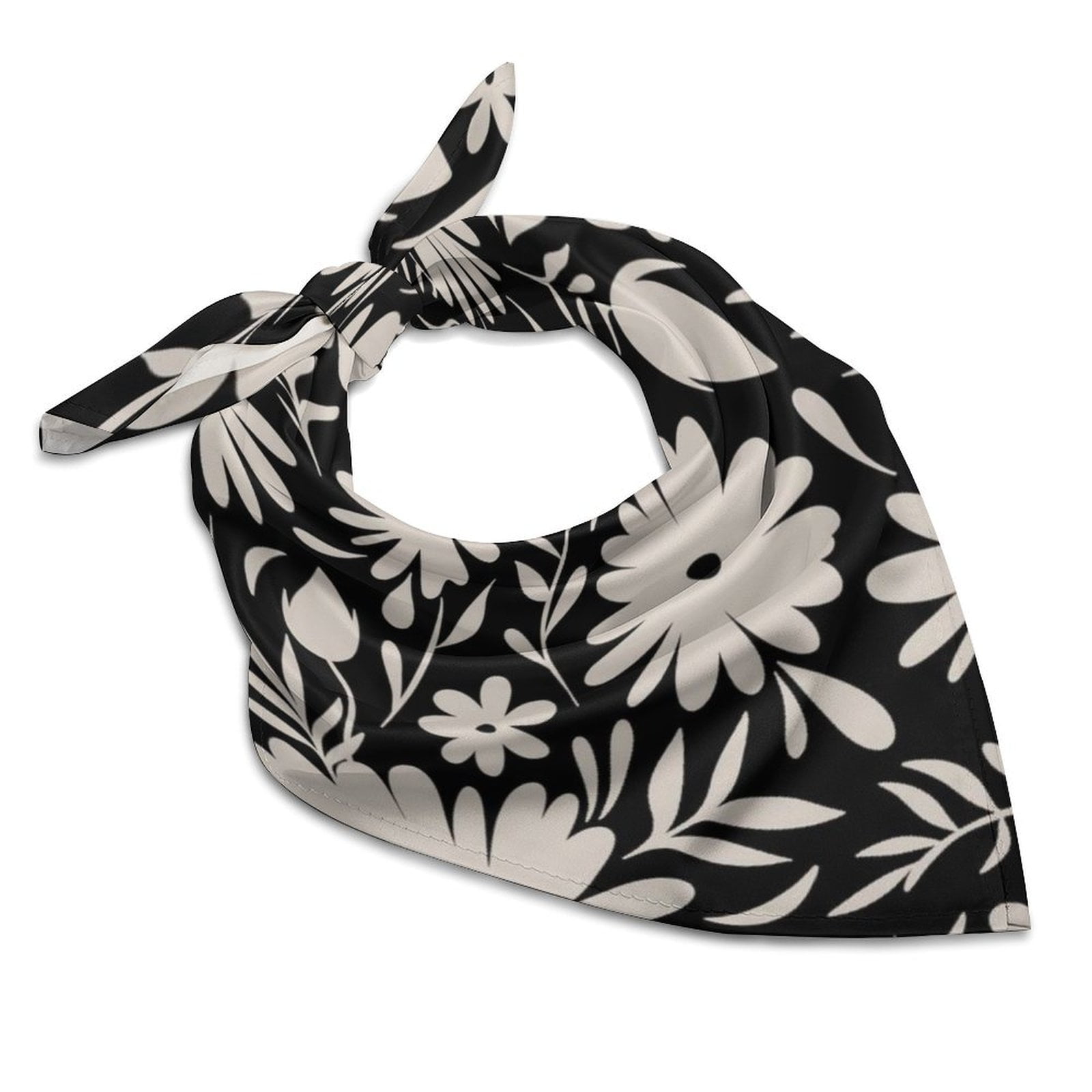 Silk Feeling Scarf Women's Scarf MODERN PATTERNS Square Satin Head Scarf for Women 18"x18 ...