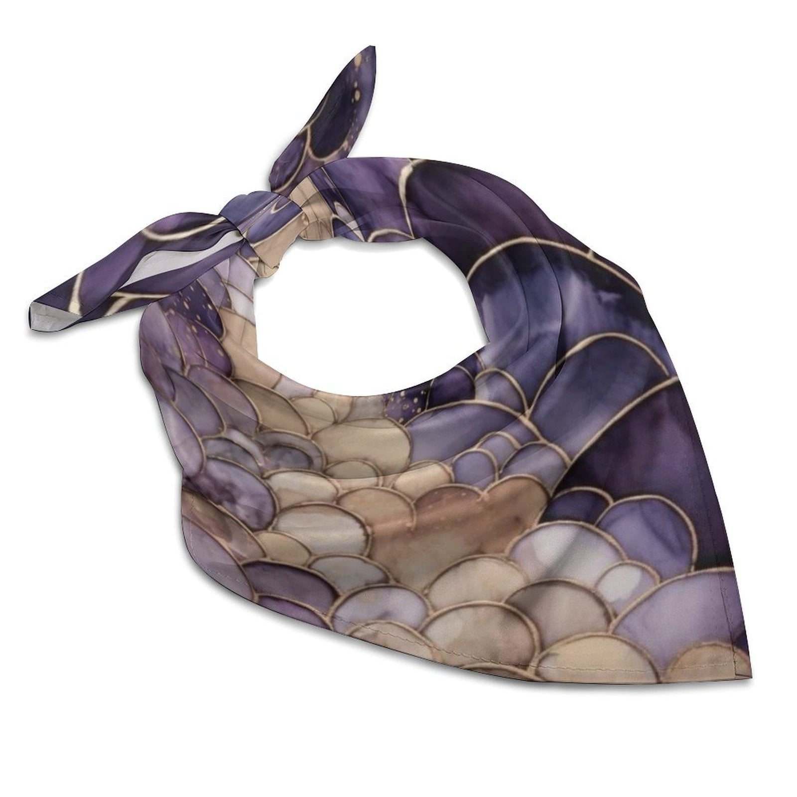 Silk Feeling Scarf Women's Scarf Marble Square Satin Head Scarf for ...