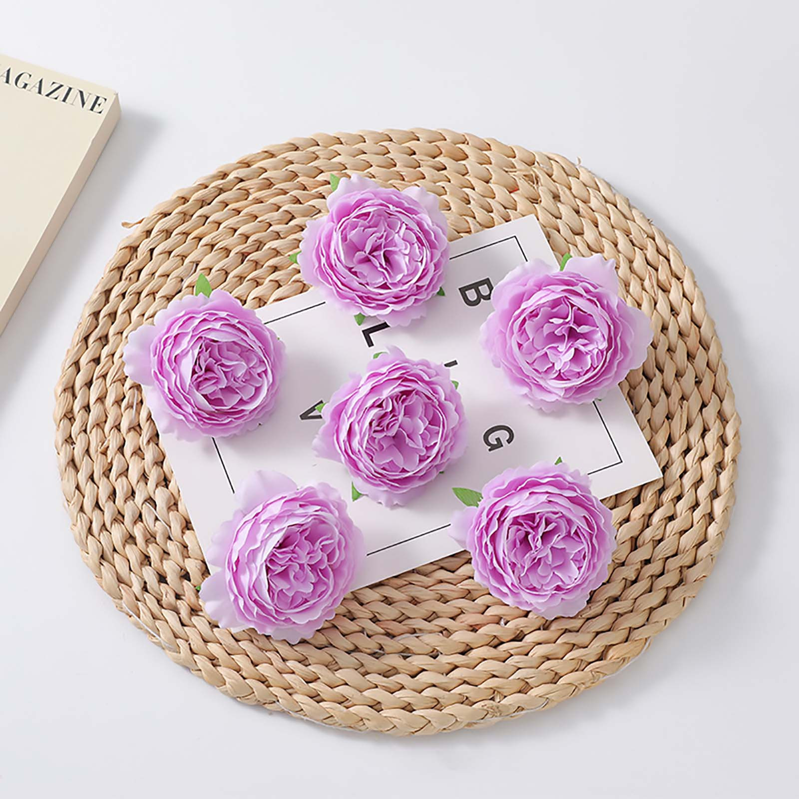 Silk Flower Head Artificial Floral Decor | Simulation Cloth Petal 7cm ...