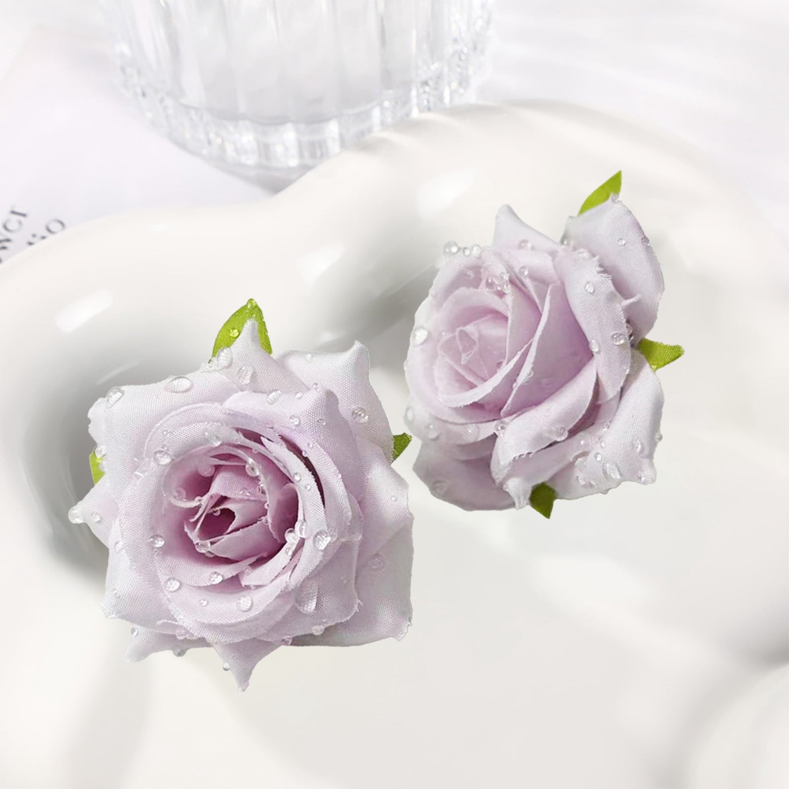 Silk Flower Heads Artificial Decorative Floral Supplies | Lifelike Silk ...