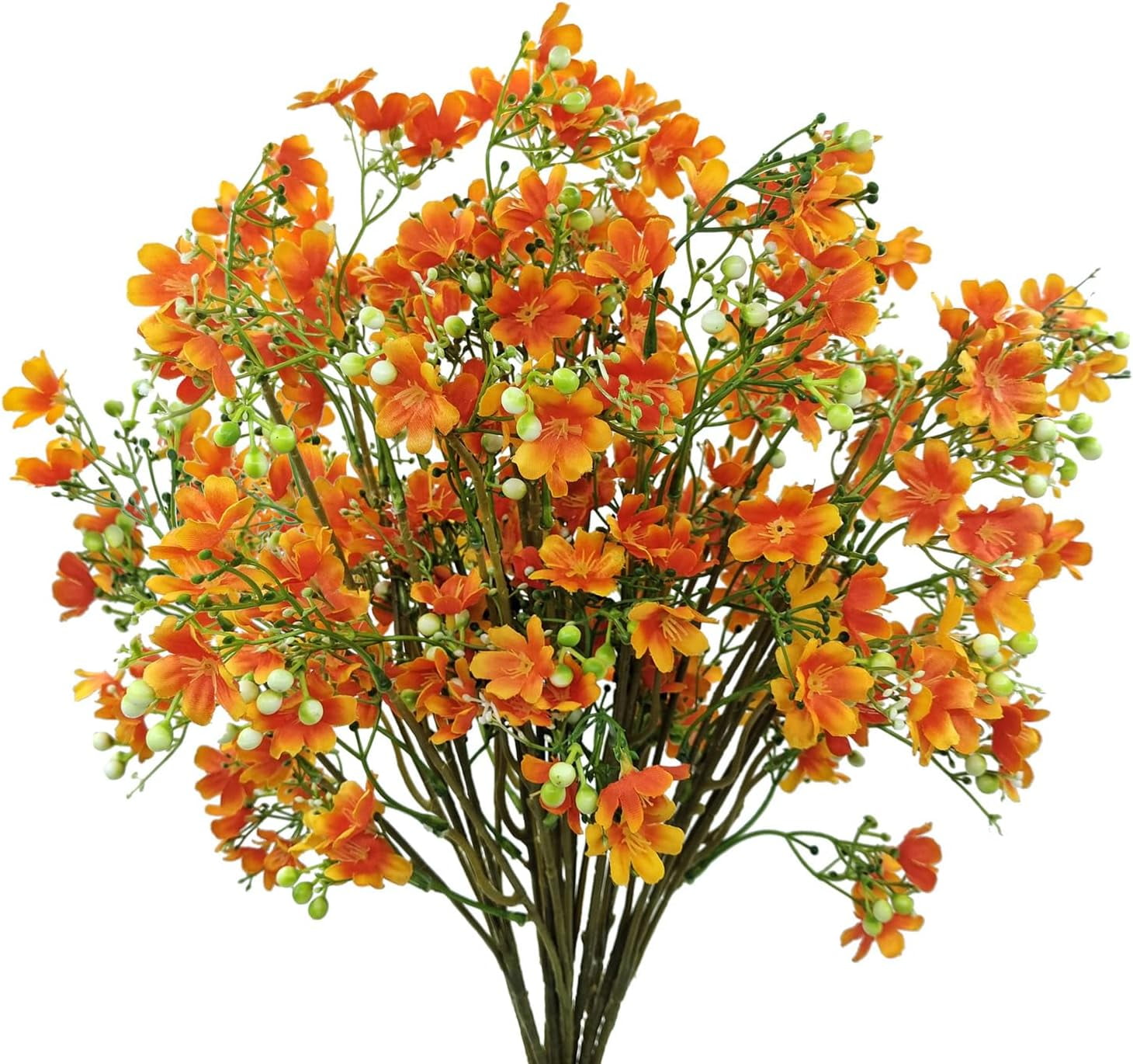 Silk Flowers with Long Stems Artificial Flower for Tall Vase Outdoors ...