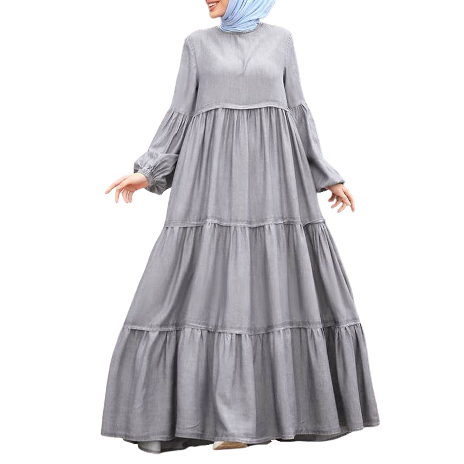 Silk Gloves for Women Long Women's Robe Bat Sleeve Long Round Neck ...