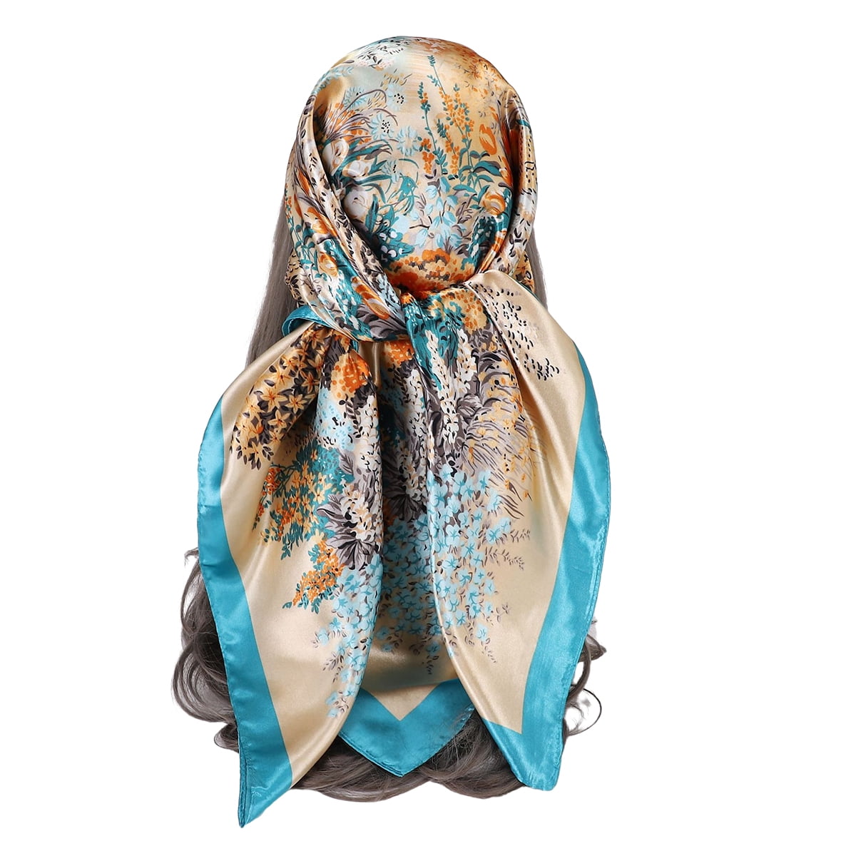Silk Head Scarf for Women - 35" Hair Scarves Satin Head Scarf Bandanas ...
