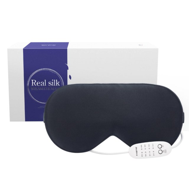 Silk Heated Eye Cover For Dry Eyes USB Steam Warm Compress For Puffy ...