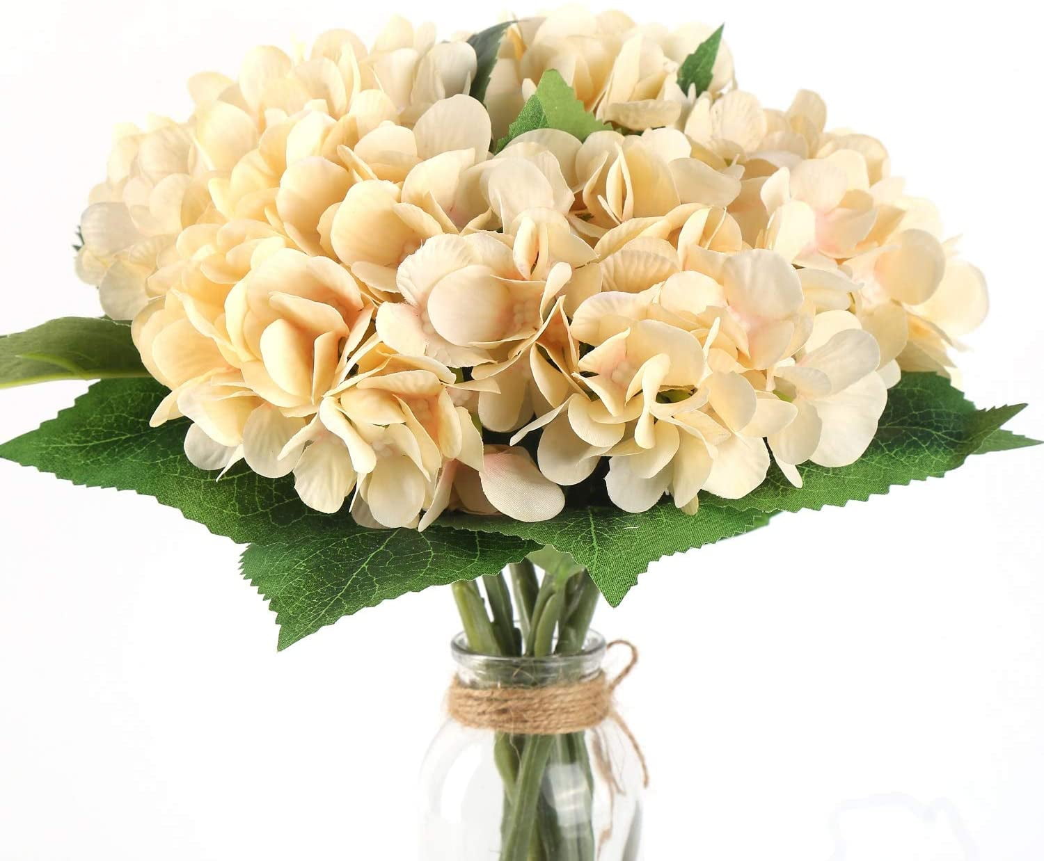 Silk Hydrangea Flower Artificial Hydrangeas with Stem for DIY Wedding ...