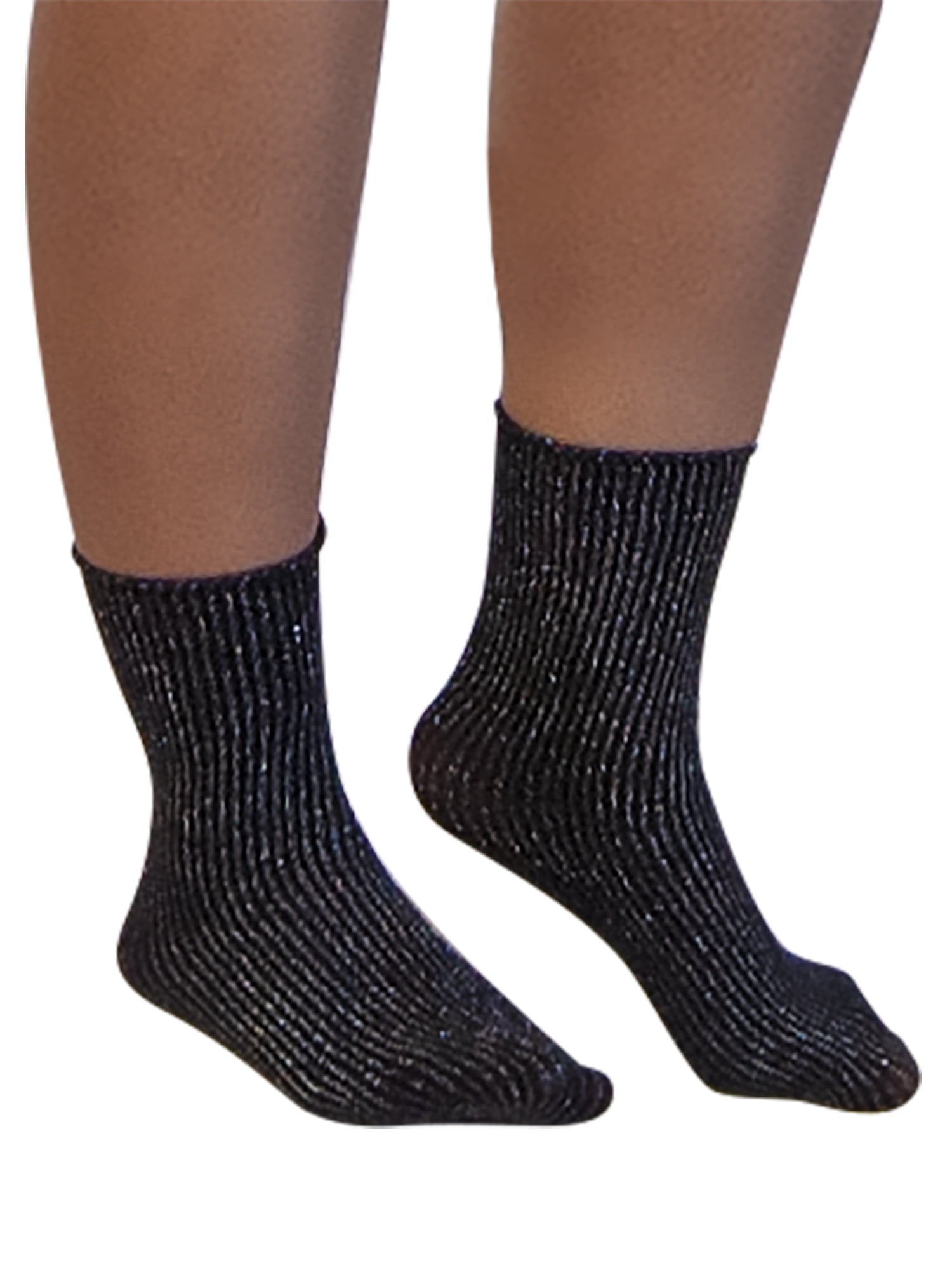 Silk Impressions Glitter Socklets - Metallic Fabric - 3-Pack - Walmart.com