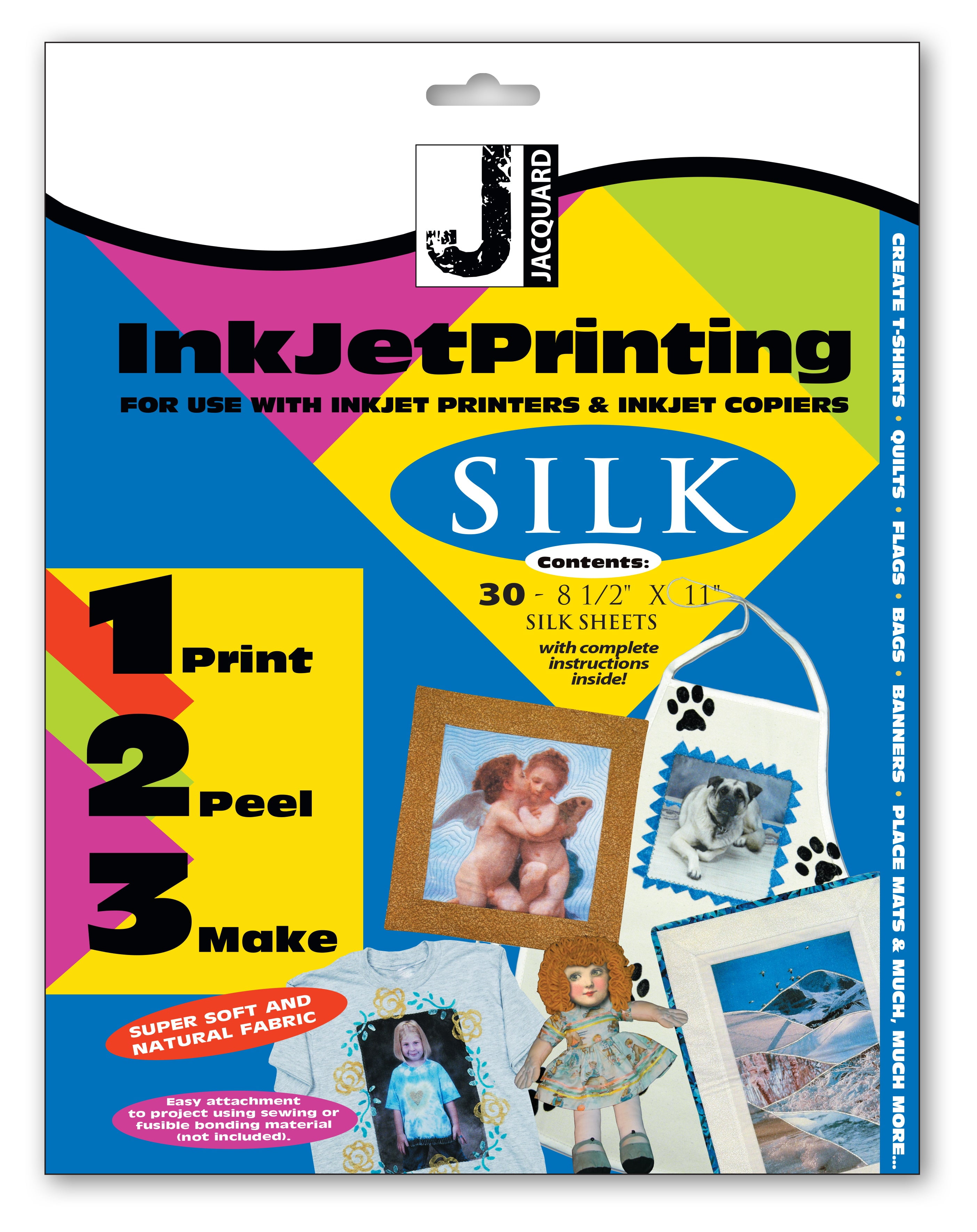 Silk Inkjet Fabric Sheets - Walmart.com