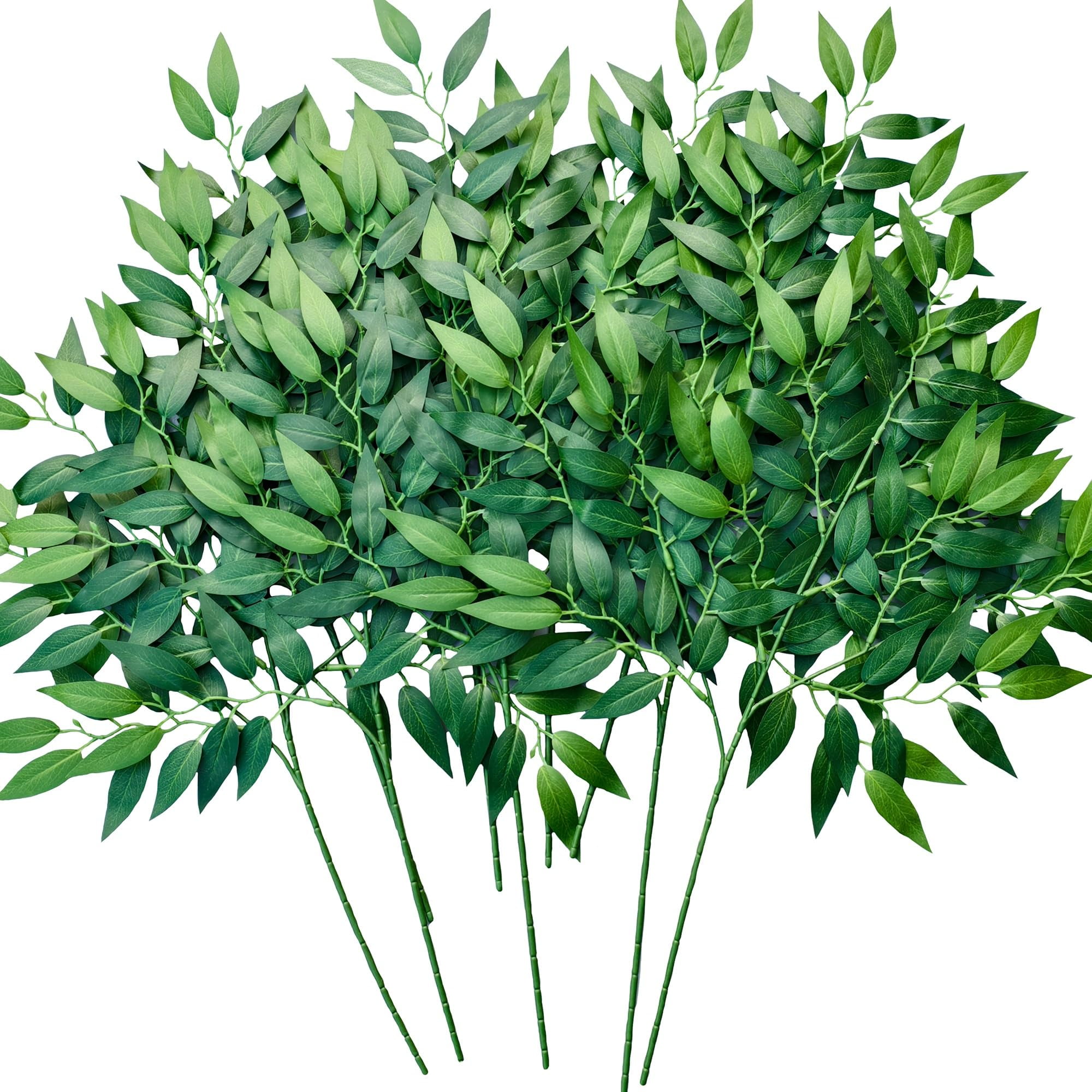 Silk Italian Ruscus Greenery 18 Stems 26 Inch Artificial Leaves for ...