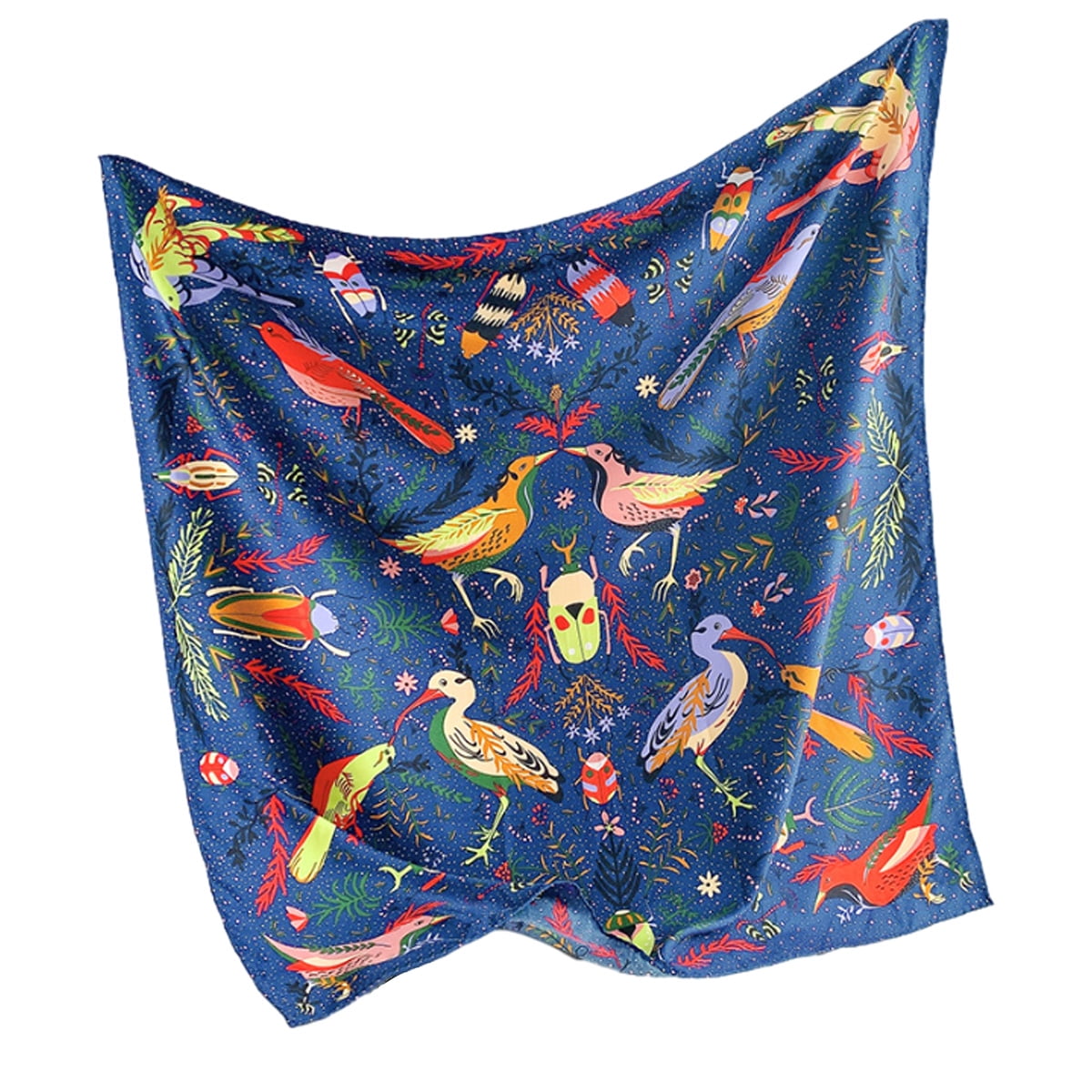 Silk Like Head Scarf for Women - Satin Large Hair Scarves - 35" Square ...