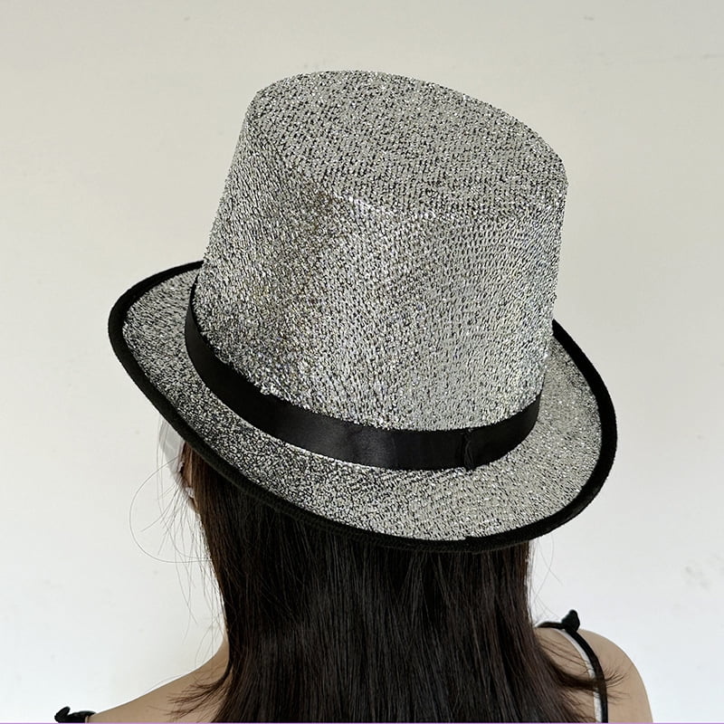 Silk Lincoln Hat High Hat Sequins Topper Hat High Barrel Magic Hat ...
