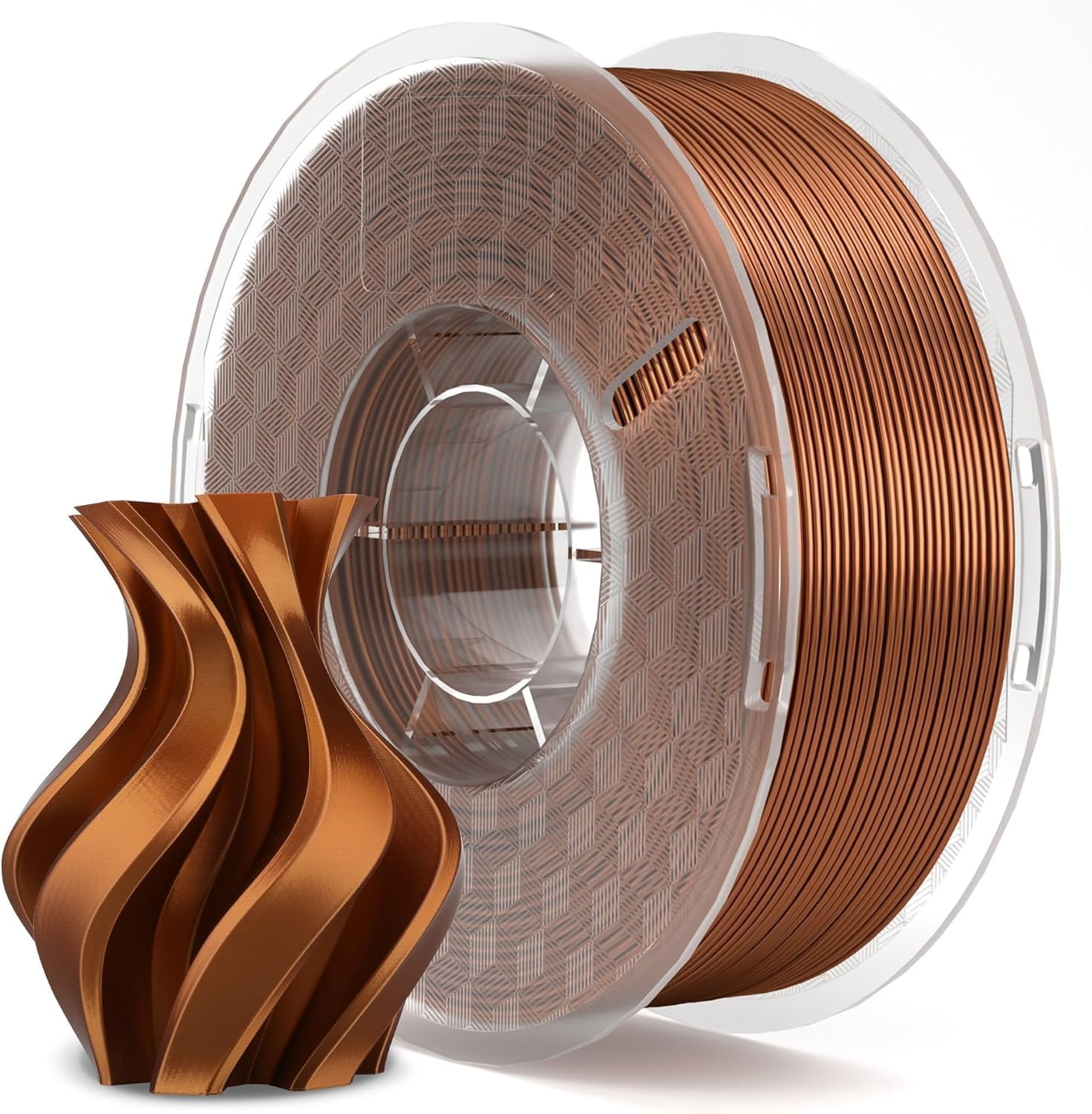 Silk PLA Filament 1.75mm Copper 1KG, 3D Printer Filament Dimensional ...