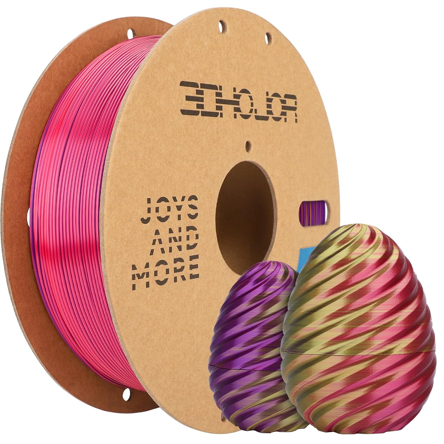 Silk PLA Filament 1.75mm Red Gold Purple Triple Color PLA 3D Printer ...