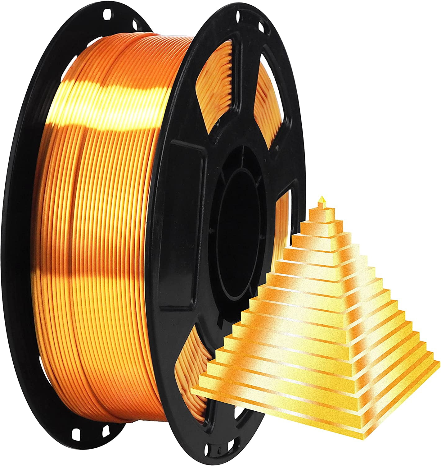 Silk PLA Filament, 1kg 2.2lbs 1.75mm 3D Printing Material, Widely ...