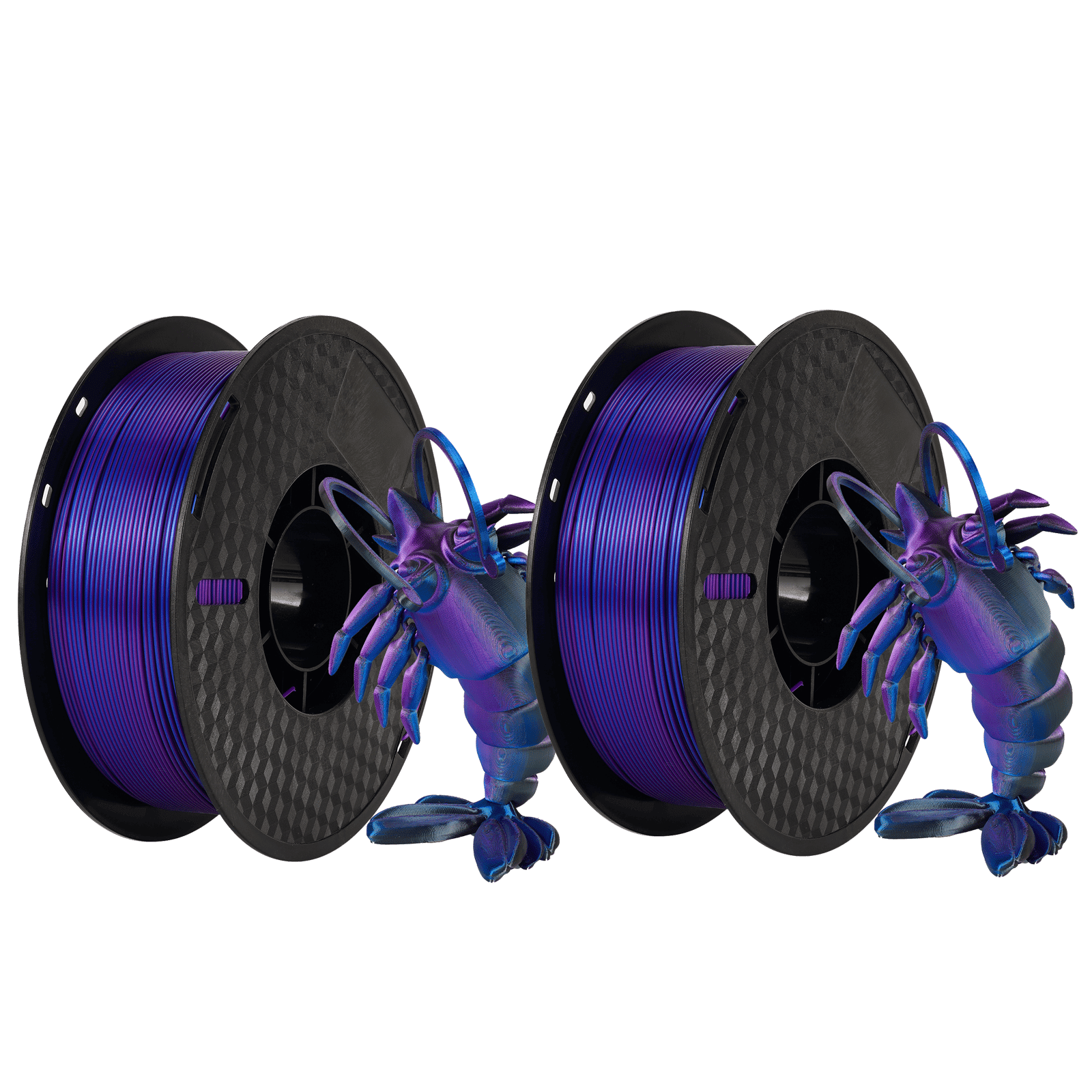Silk PLA Multicolor Tricolor 1.75mm 1KG Spool(2.2lbs) Smooth Silky ...