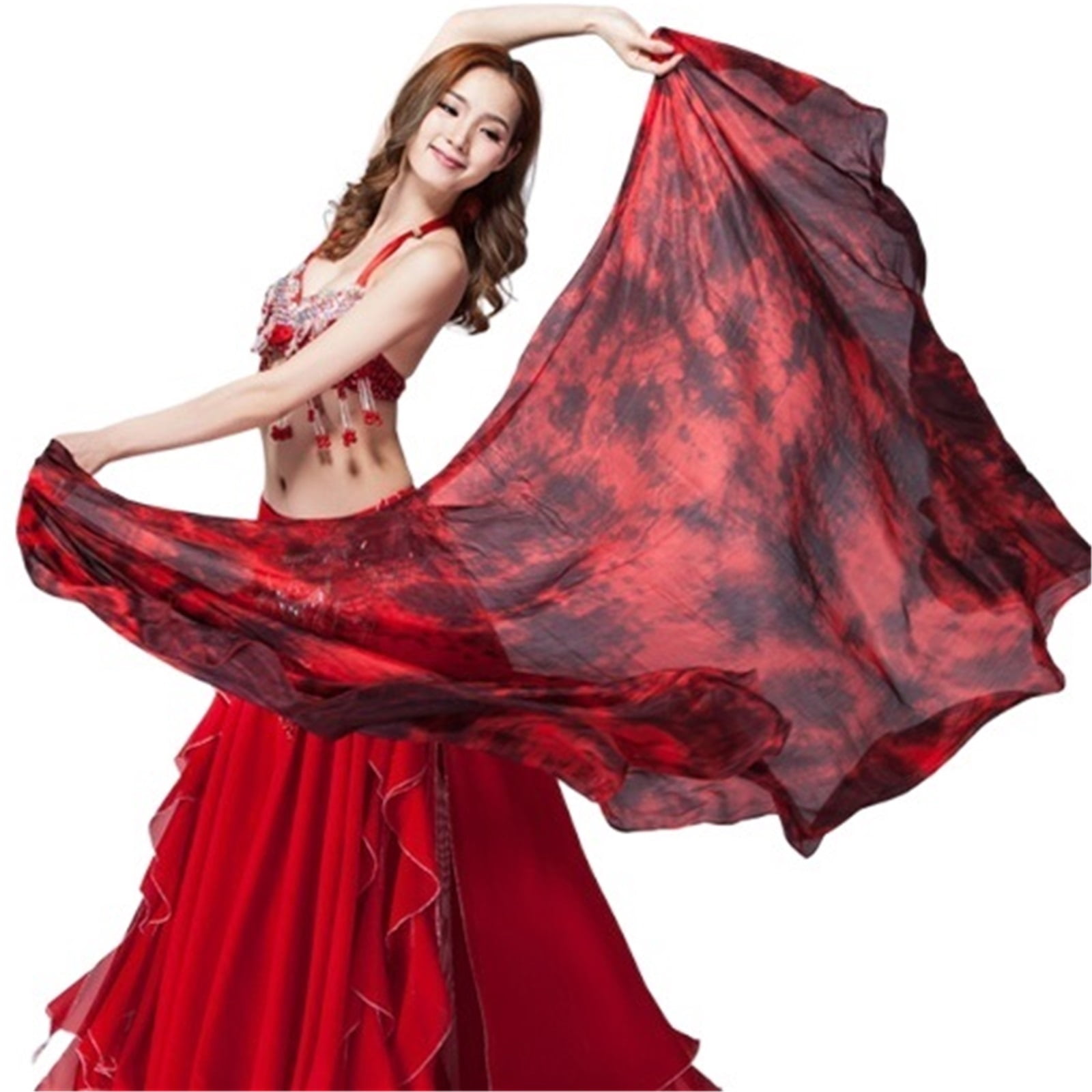 Silk Performance Dance Solid Color Light Texture Veil Shawls Women ...