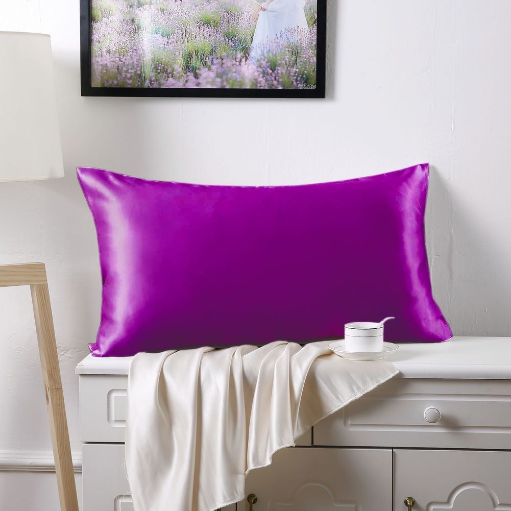 Silk Pillowcase, 100% Pure Mulberry 19 Momme Silk Pillow Cases Cover ...
