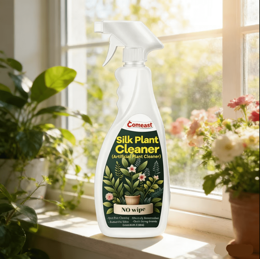 Comeast, Silk Plant Cleaner Spray No Wipe, 16.91 fl oz, Dust Remover ...