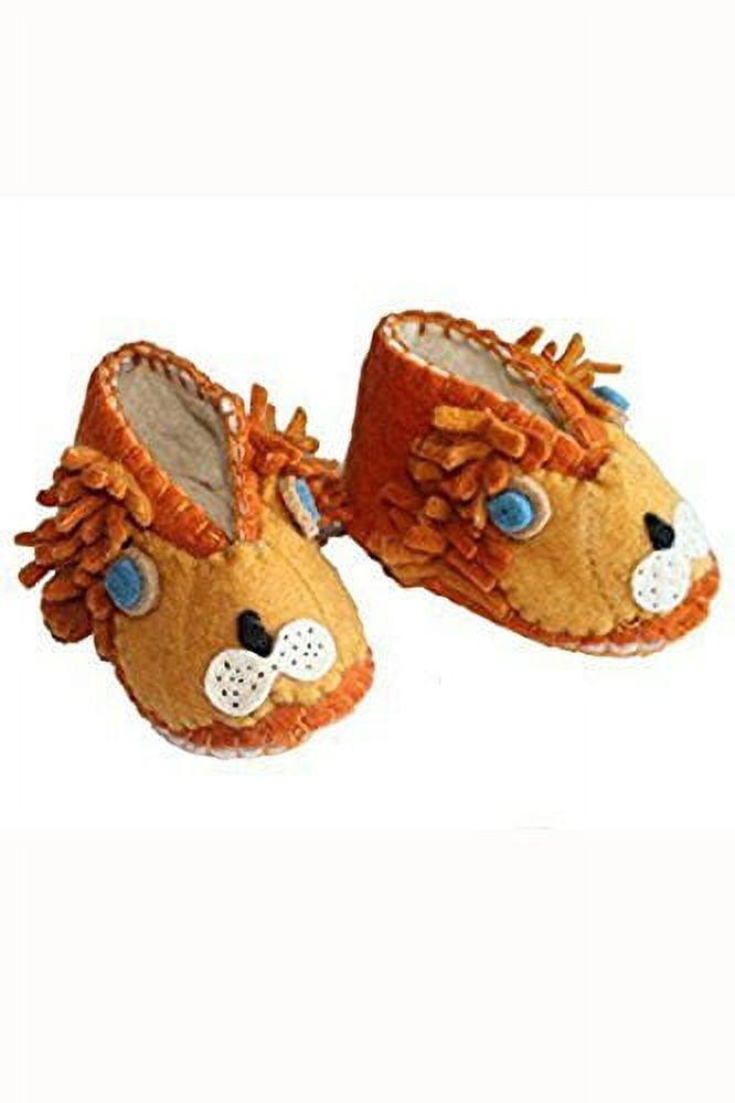 Silk Road Bazaar SRPN16-564109 Lion Zooties Baby Booties - Walmart.com