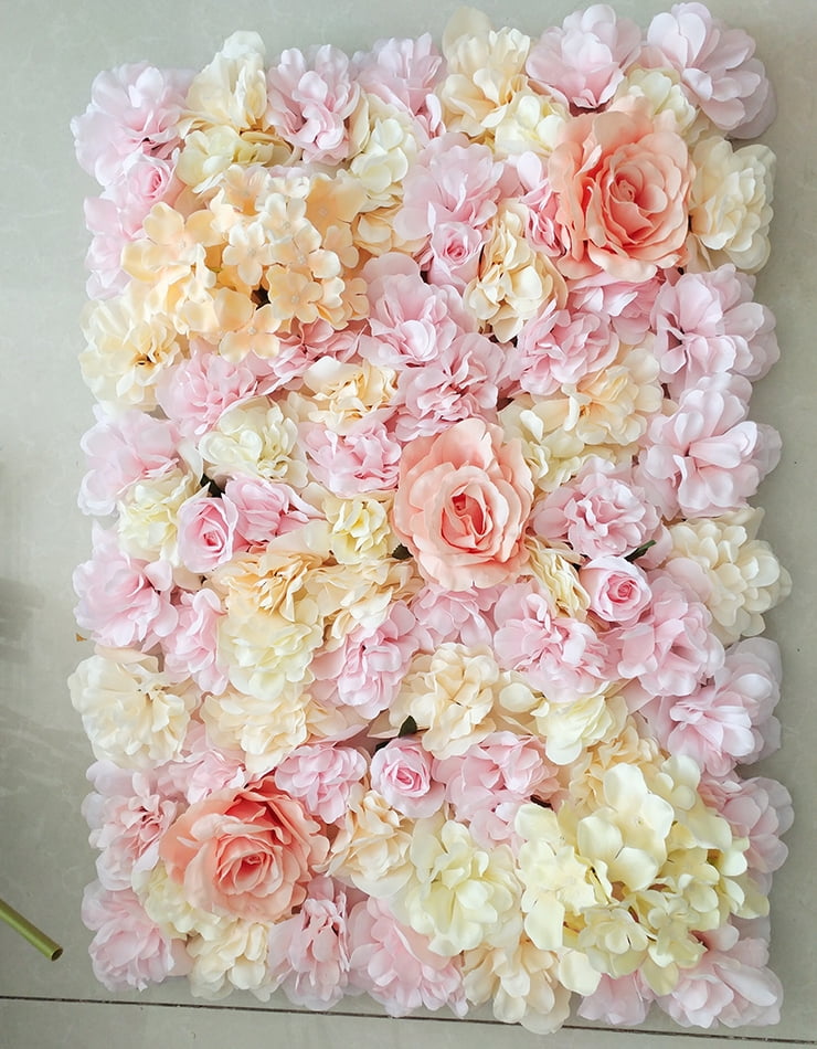 Silk Rose Backdrop Flowers Wall Wedding Decoration customized ...