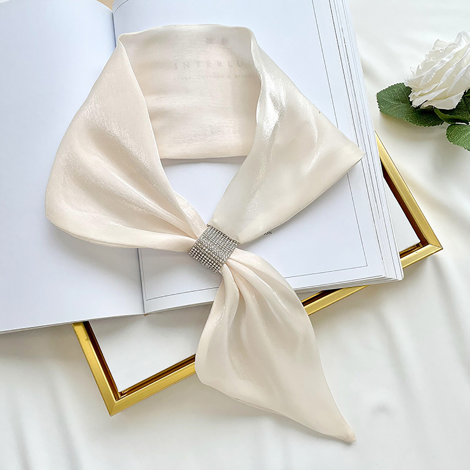 Silk Scarf Women’s Fashion Pattern Large Square Satin Headscarf ...