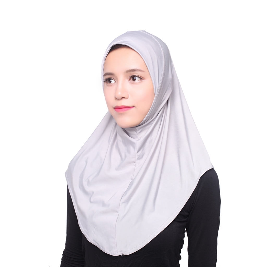 Silk Scarves for Women Muslim Women Inner Hijab Headscarf Cap Islamic ...